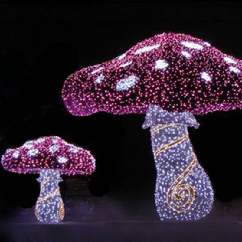 Giant Pre-Lit LED Mushrooms – Certified Lights