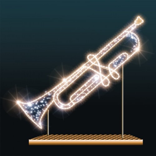 Giant Pre-Lit LED Trumpet – Certified Lights