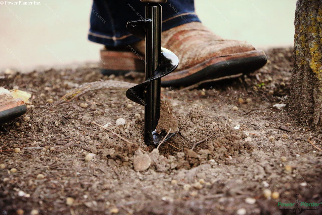 Garden Auger Power Planter Flower Planting Auger & Grass Plug Tool ...